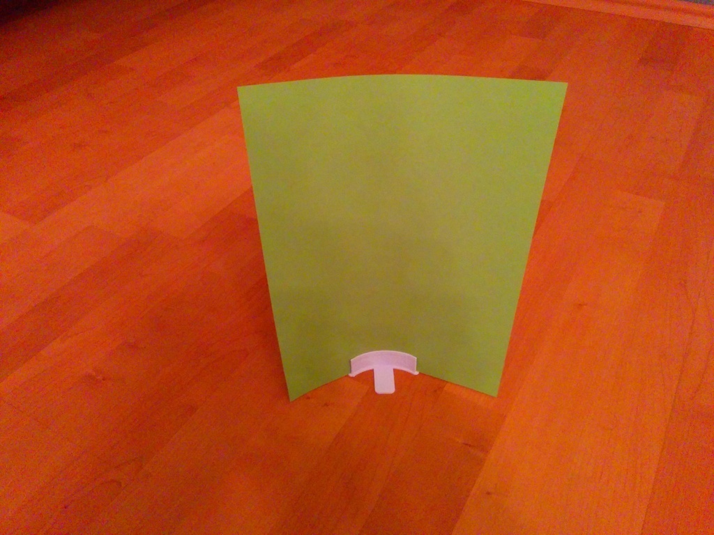 Free 3D file Simple & light page holder / menu holder / paper stand 📄 ...